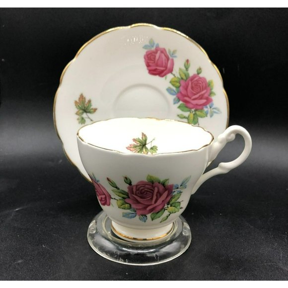 Regency Bone China | Dining | Rare Vintage Regency Bone China Pink Rose ...